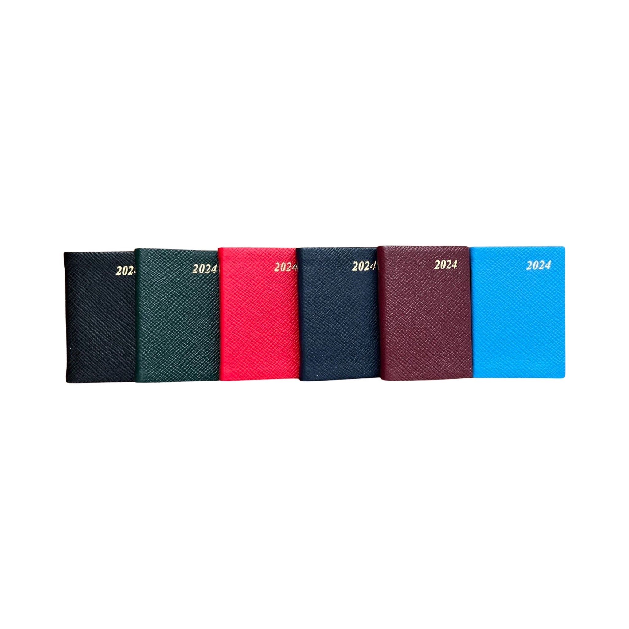 Charing Cross | 2024 3x2 Calendar Book | Leather Pocket Planner | Made ...