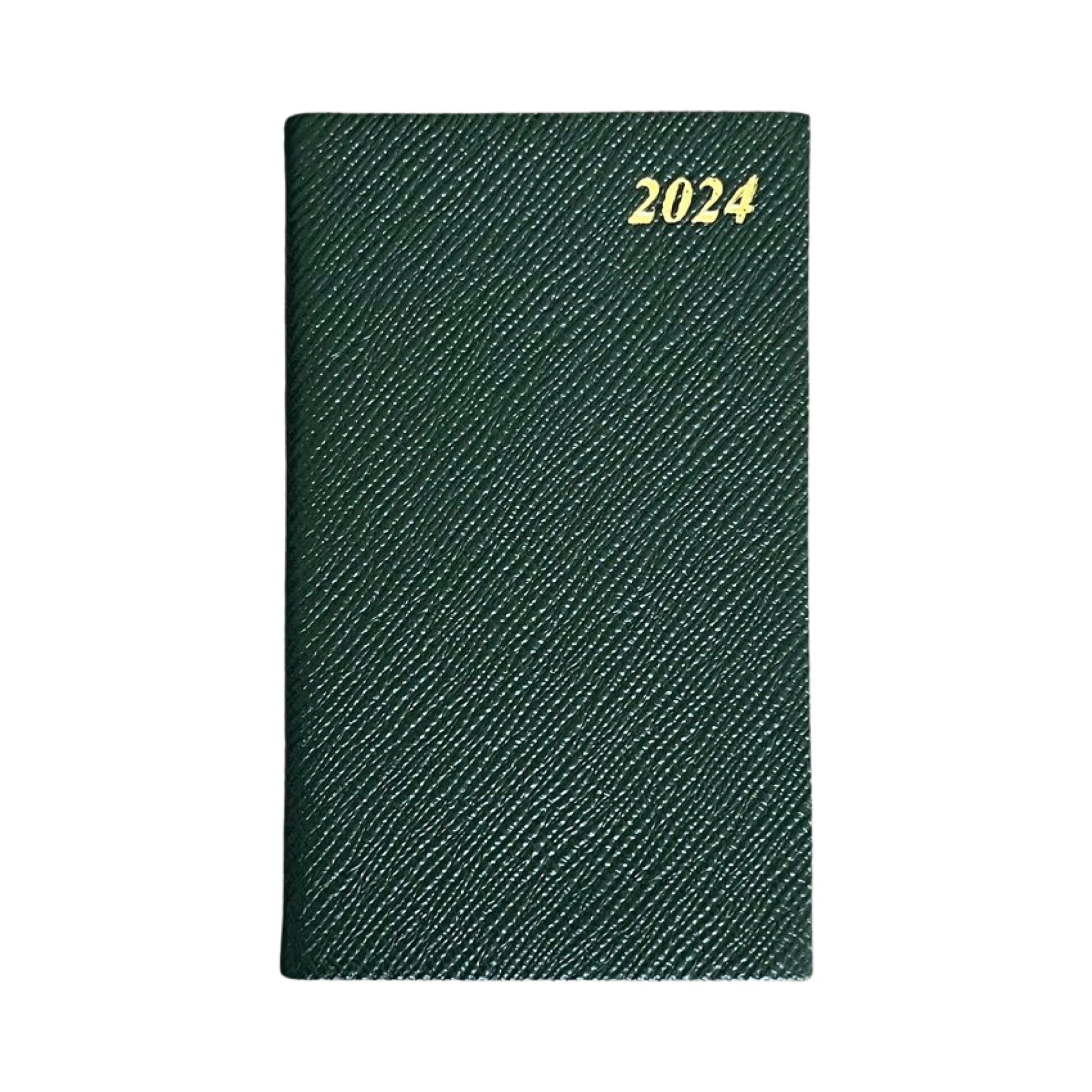 Charing Cross D753L | 2024 Leather Pocket Diary Book, Calendar Planner ...