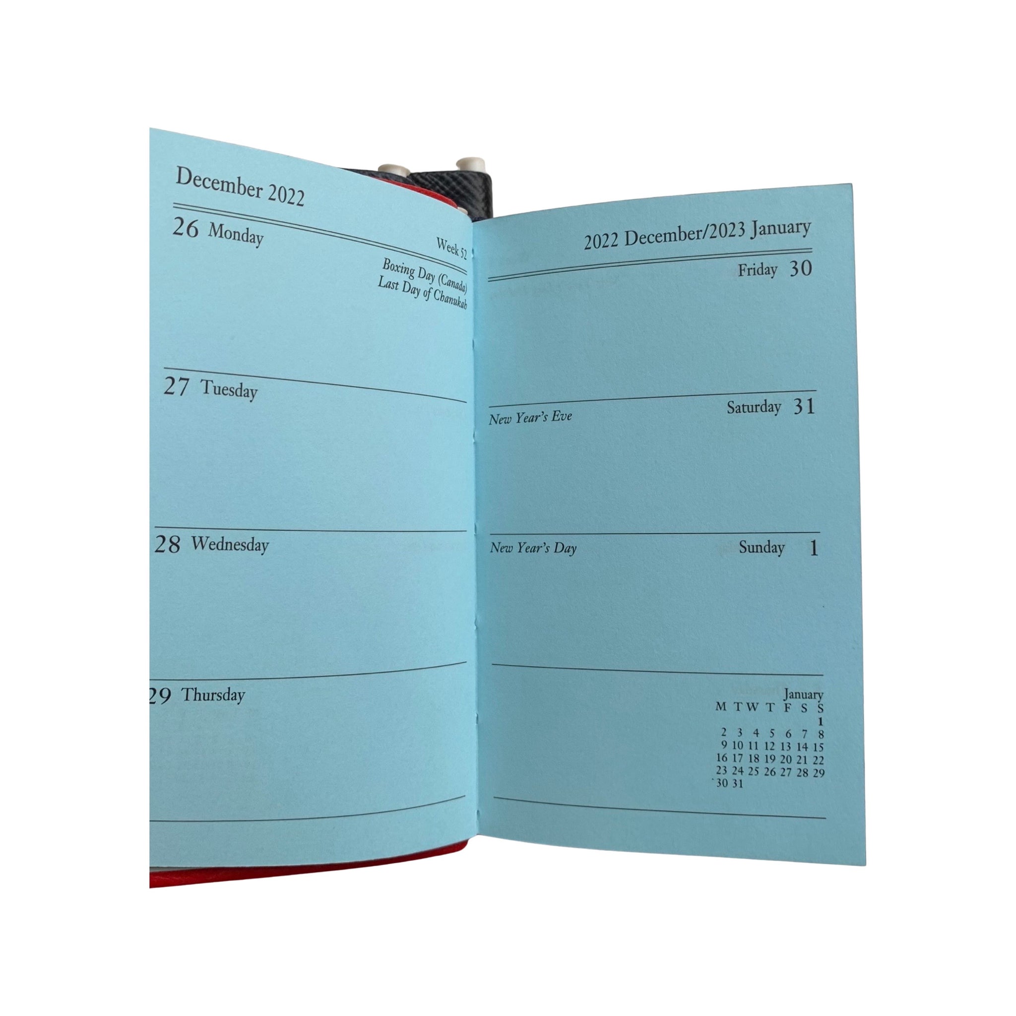 2023 5x3 Leather Pocket Calendar with Pencil | Charing Cross | D753LJ ...